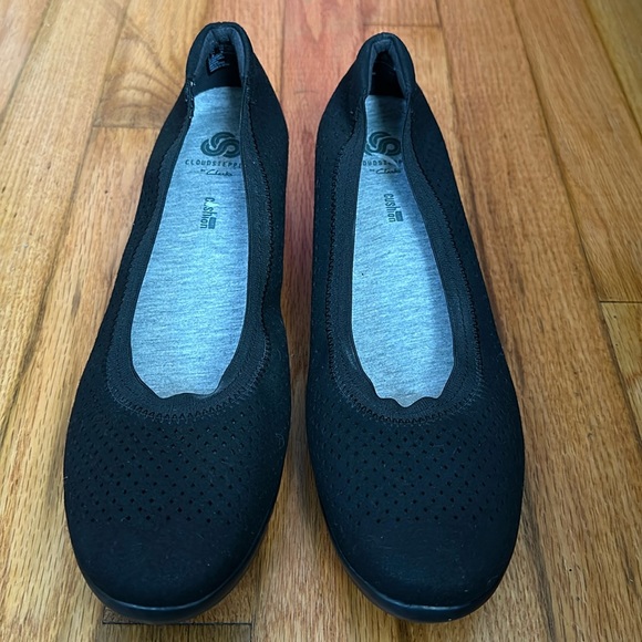 Clarks | Shoes | Clarks Caddell Trail Black Leather Perforated Slip On ...